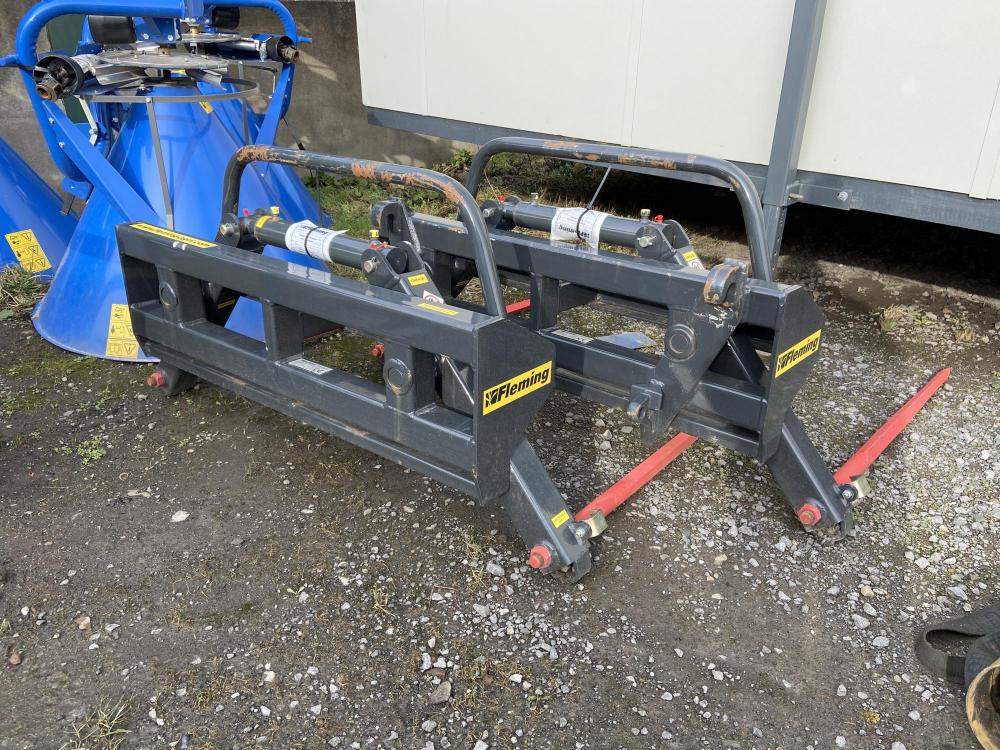 Fleming Round Bale Stacker c/w Euro 8 Brackets for Sale - Mark Watson ...